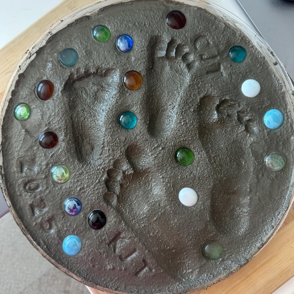 Large Stepping Stone Kit, 12 or 14 Inch Stepping Stone, Handprint ...