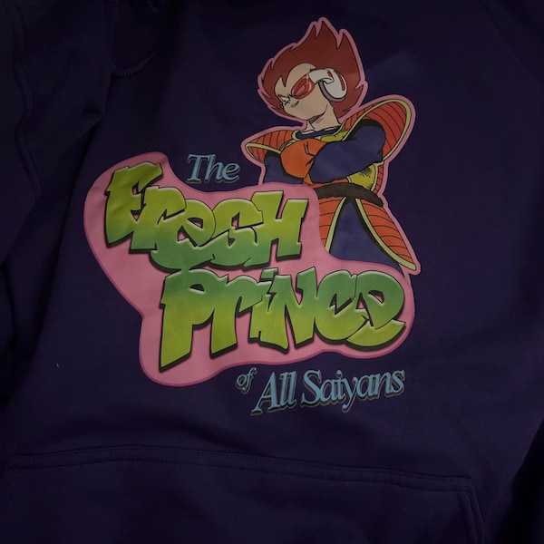 Fresh Saiyan Prince Shirt Dragon T-shirt Fresh Prince of Bel Air Saiyan ...
