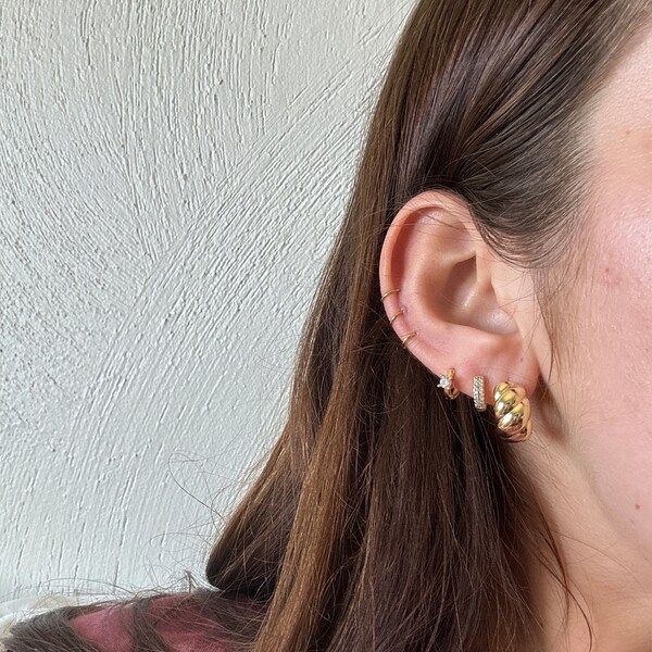 18G/20G • 5mm SUPER TINY Cartilage Hoop • 5mm Hinged Clicker Hoop ...