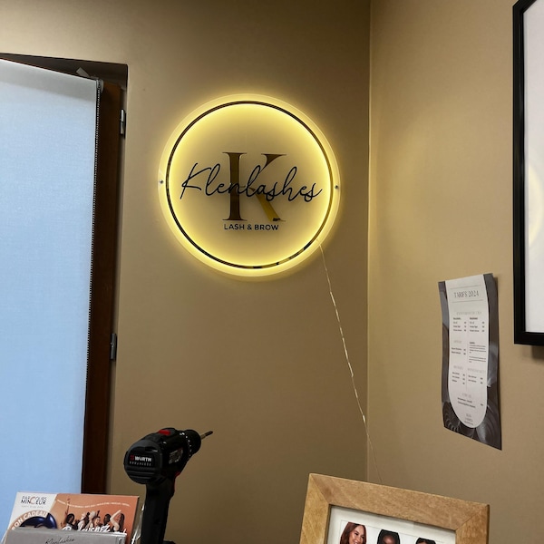 Custom Backlit Acrylic Sign | Acrylic Logo Sign | LED Business Sign ...
