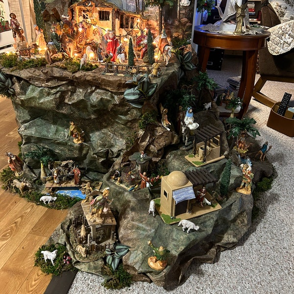 Nativity House of Bethlehem Stable, Nativity Village Set, Christmas ...