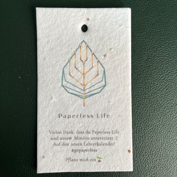 Customizable Plantable Hang Tags, Personalized Seeded Paper Gift Tags ...