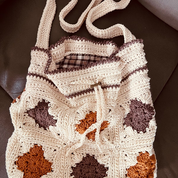Crochet Bag PATTERN - Quatrefoil Drawstring Bag - Drawstring Bag ...