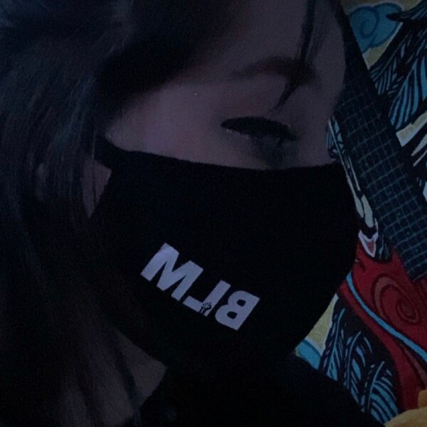 BLM Reusable Cloth Face Mask Covering, Black Lives Matter Slogan Logo 2 ...