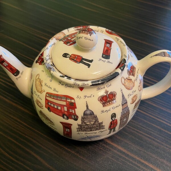 6 Cup Teapot in Sunflower Chintz Design by Heron Cross Pottery - Etsy