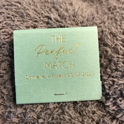 The Perfect Match Matchbooks Wedding Matchbook Wedding - Etsy
