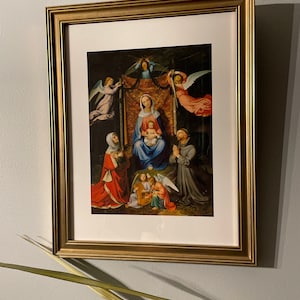 Our Lady of the Sacred Heart Based on a Vintage French Holy | Etsy