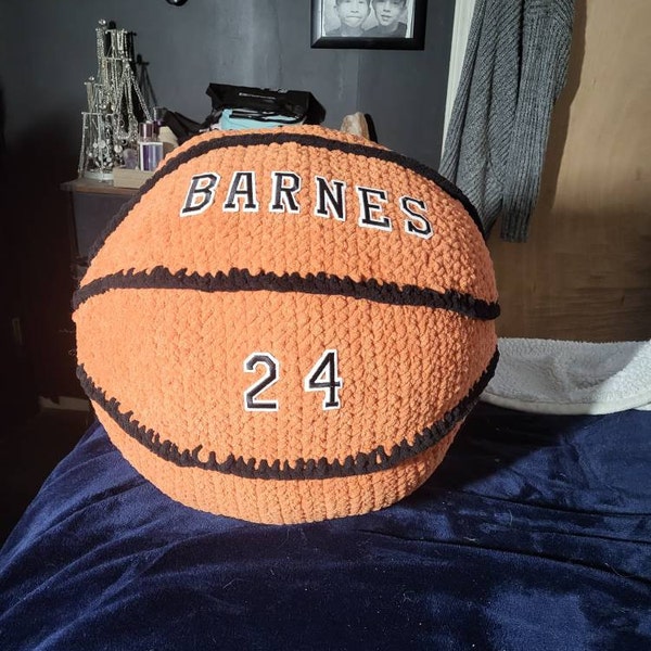 Vintage Crochet Pattern Amigurumi Basketball Plush Pillow Toy PDF ...
