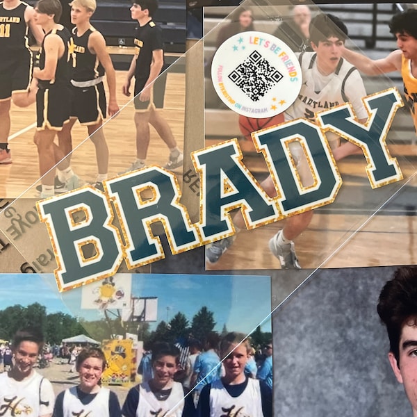 Custom Varsity Name Sticker, Personalized Decal - Etsy