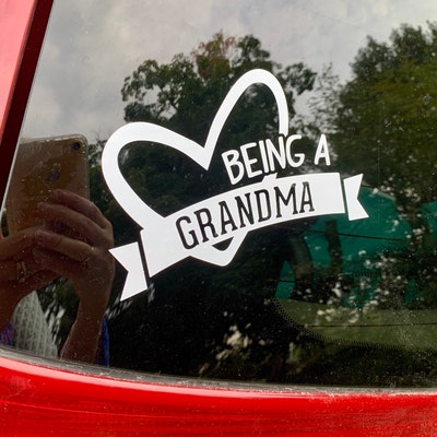Window Sticker Car Decal Mug Decal Love Being A Grandma - Etsy