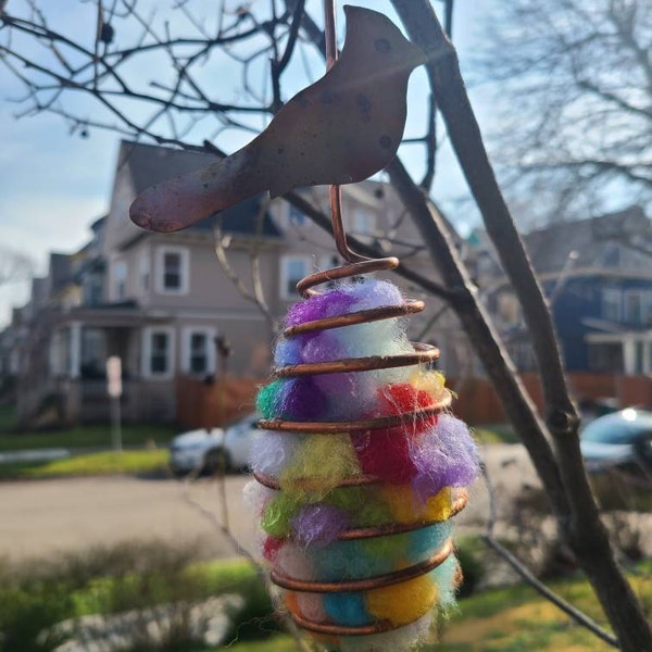 Handmade Copper Bird Nest Starter: Filled Nesting Material - Etsy