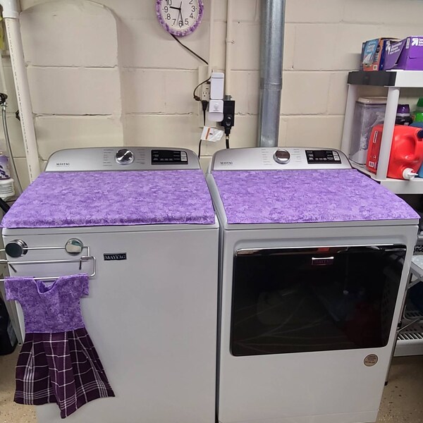 Washer and Dryer Cover, Laundry Room Accessories Decor, Washing Machine ...