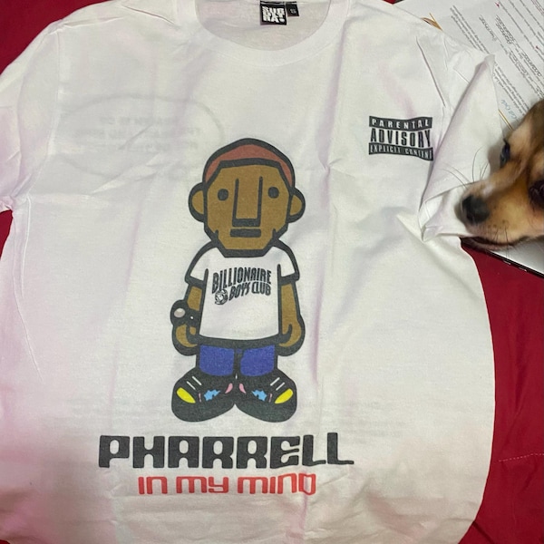 Pharrell in My Mind Mind All Over Print Album Tee Red/white - Etsy