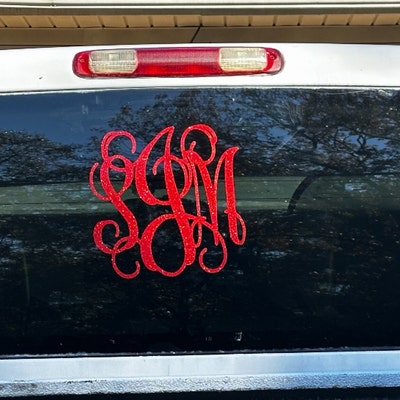 Monogram Car Decal Monogram Decal Car Decal Car Monogram Decal Car ...