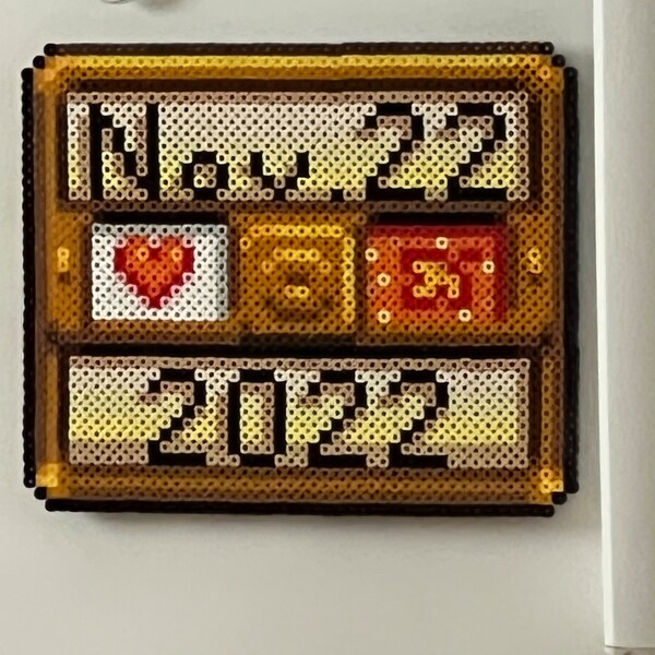 Stardew Valley: Anniversary Clock | Perler Bead Art | Magnets ...