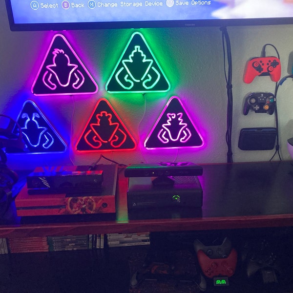 FNAF Monty Security Breach Warning Sign, Neon Like, Montgomery Gator ...