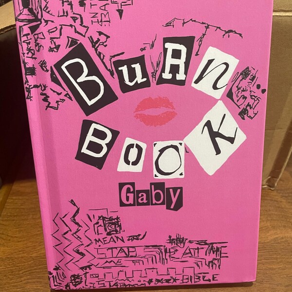 Custom Personalized Mean Girls, Burn Book, Regina George, Cady Heron ...