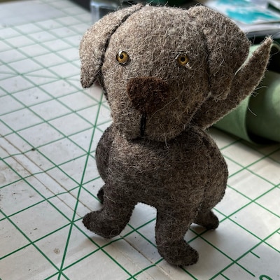 Digital Pdf Sewing Pattern Tutorial for Wool Felt Hand Sewn Dogs Set 3 ...