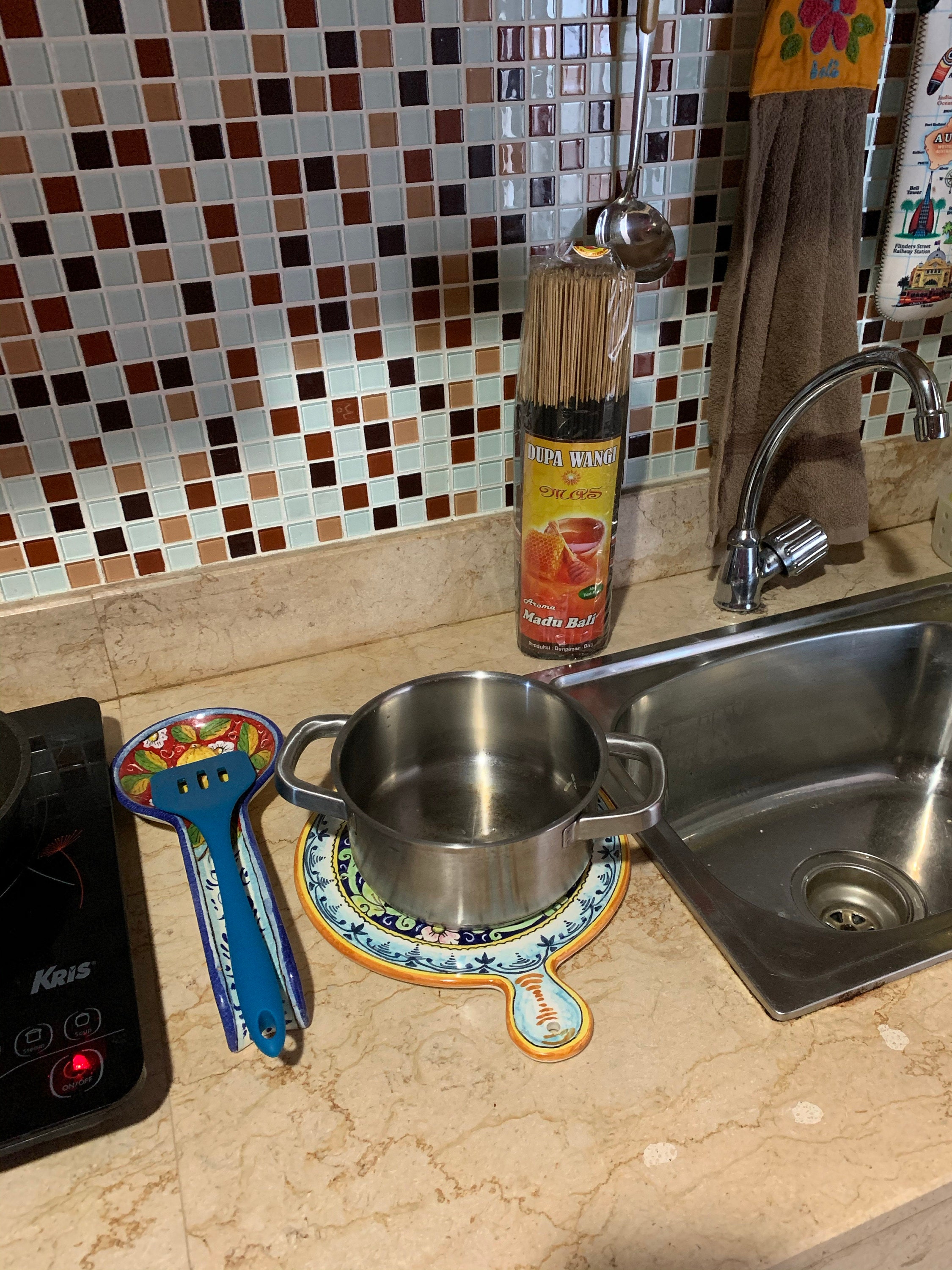 Italian Ceramic Art Utensil Kitchenware Tile Trivet Pottery | Etsy