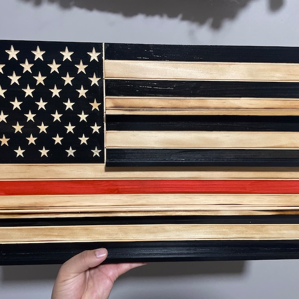 Thin Red Line/ Fire Fighter Challenge Coin Display - Etsy