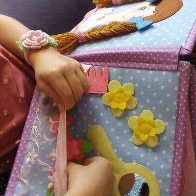 Personalised Quiet Book Fabric Busy Book, Educational Toddler Toy ...