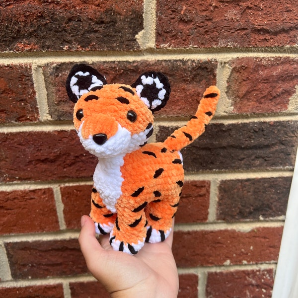 Niko Tiger - Crochet Pattern, Tiger Amigurumi Pattern, 4 Leg Tiger ...
