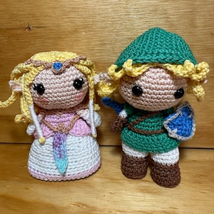 PDF: Zelda and Link Inspired Amigurumi Doll Crochet Pattern - Etsy