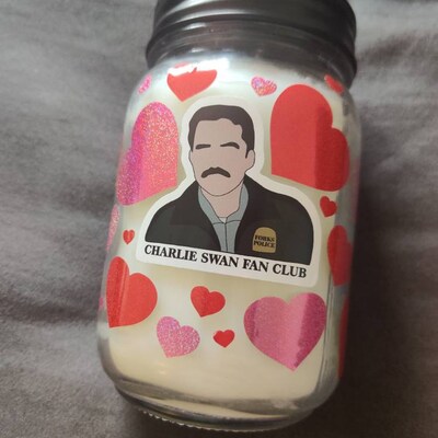 Twilight Charlie Swan Fan Club Die Cut Glossy Sticker, Die Cut Twilight ...