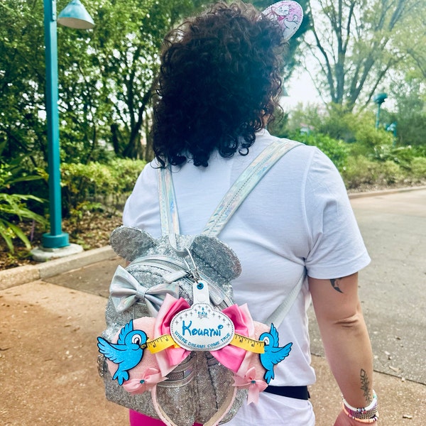 Mouse Ear Strap | Personalized Ear Saver | Ear Fob | Cast Member Badge ...