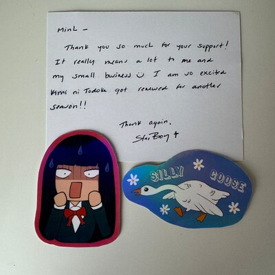 Kimi Ni Todoke Sawako Scared Sticker Chibi Sawako From Me to You ...