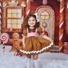 Gingerbread Dress, Christmas Dress, Santa Photo Outfit, - Etsy