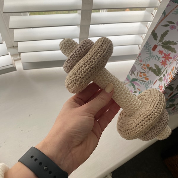 Baby Barbell set of 5 Pieces and Headband Digital PDF Crochet Pattern ...