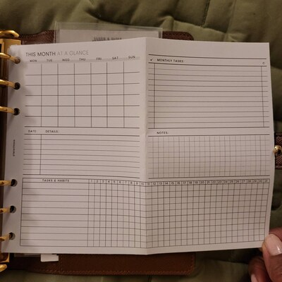 024 Medical Information Overview Printable Planner Insert PERSONAL WIDE ...