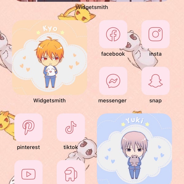 Pink Sakura App Icon Pack - Premium Handcrafted Icons for Aesthetic ...