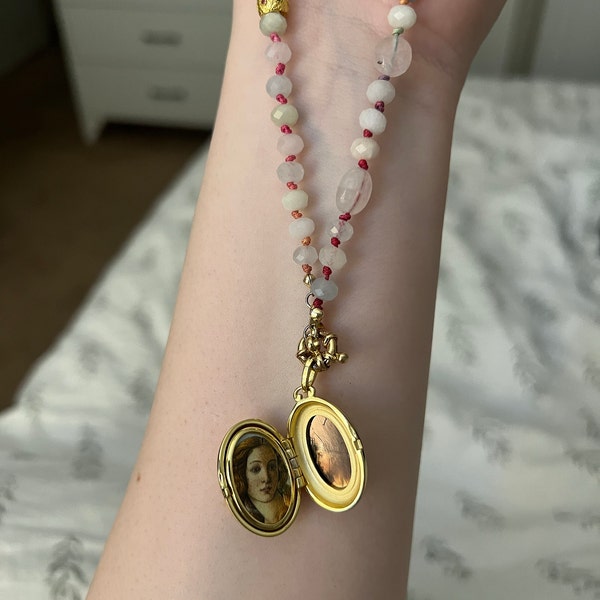 Gold Locket Necklace · Gift for Her · Antique Style Heirloom Jewelry ...