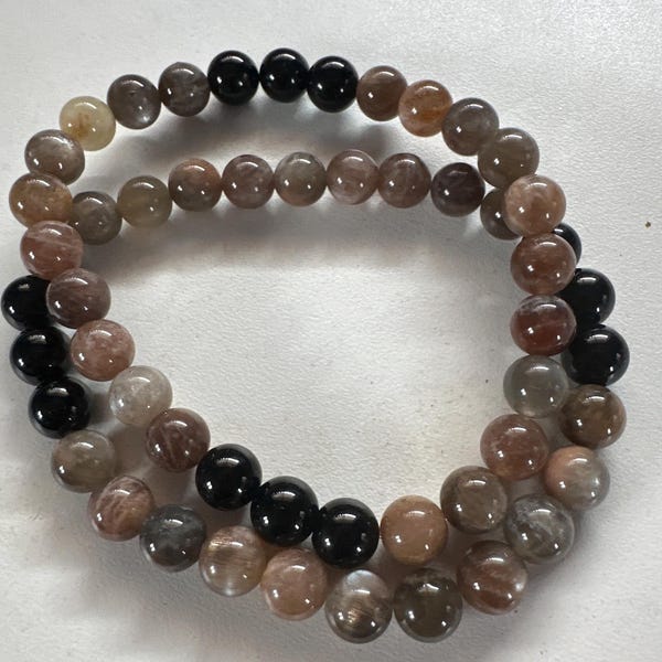 Blue Tiger Eye, Honey Calcite, Coral Jade Bracelet Natural Stones 10mm ...