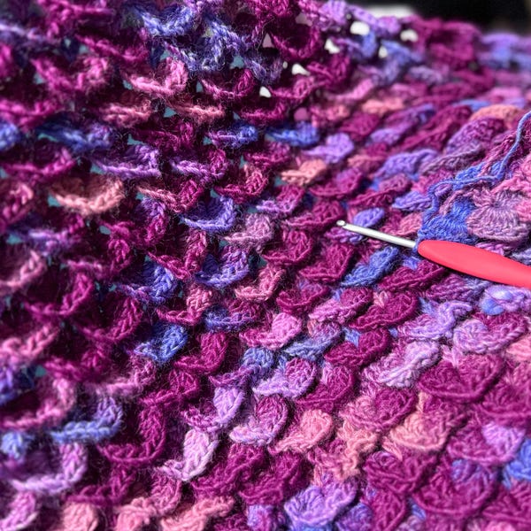 Dragon Scale Shawl Crochet Pattern - Etsy