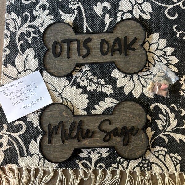 Custom Crate Sign Dog Name Sign Dog Decor Kennel Sign Leash Dog Tag ...