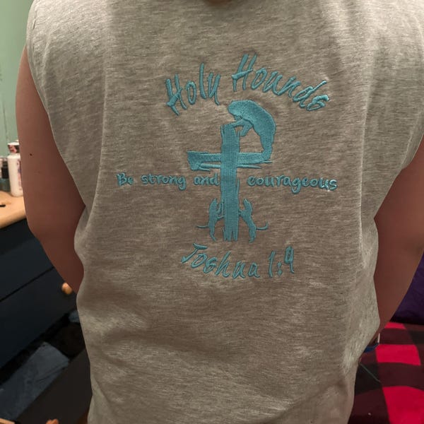 Custom Embroidered Text Tank Tops, Personalised Name or Quote Men's ...