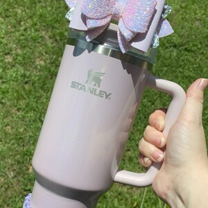 Stanley Tumbler Bow Straw Topper Pink Stanley Cup Bow Straw Bow Topper ...