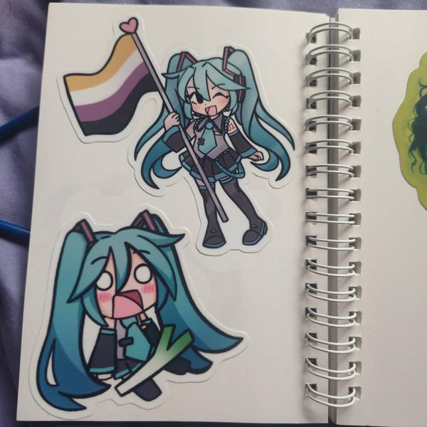 NEW DESIGN! Hatsune Miku LGBTQIA+ Flag Stickers | Hatsune Miku ...