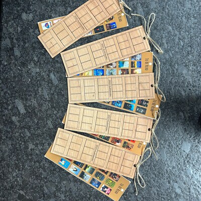 Book Tracker Bookmark Wood Bookmark Wooden Bookmark Bookish Gift Book ...