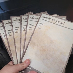 Printable Custom Character Sheet and Adventurer's Journal - Etsy