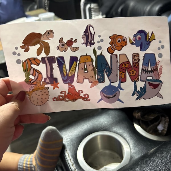 Custom Nemo Name HTV and Sublimation Image Transfer - Etsy