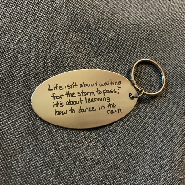 HANDWRITING Key Chain Handwritten Key Chain, Handwritten Keychain, Your ...