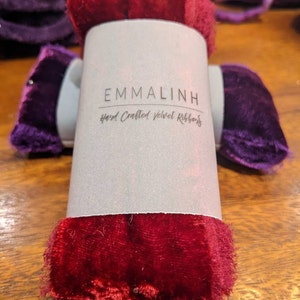 Ruby Red Silk Velvet Ribbon Bridal Bouquet, Invitations, Wedding Hand ...