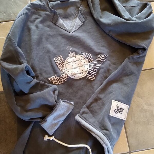 Women's More Than One Size V Neck Tunic Pullover Sweatshirt, Inside Out ...