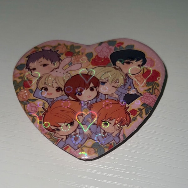 OHSHC Ouran High School Host Club Chibi Heart Holographic Sparkle Heart ...