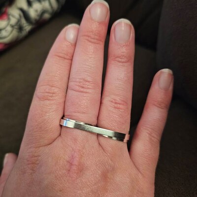 Sterling Silver Two Finger Ring Sterling Silver Customizable - Etsy