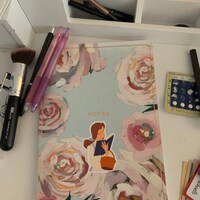 Belle Vinyl Sticker Trio - Etsy